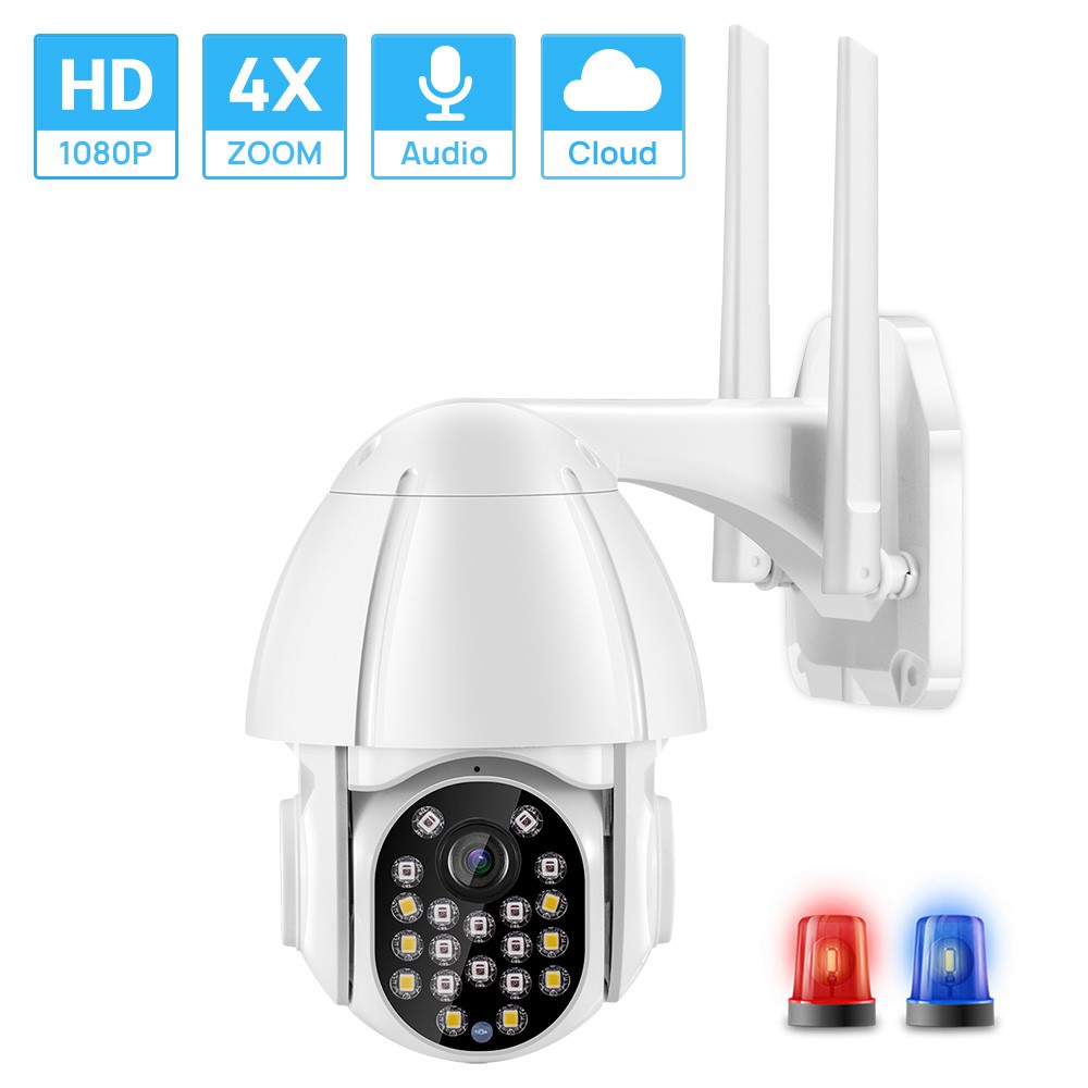 Hamrolte 1080P PTZ WIFI Camera 2MP Auto Tracking Home Security IP ...
