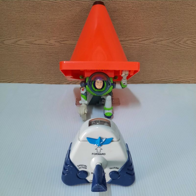 Toy Story 2 Buzz Lightyear Undercover traffic cone with infared remote ...