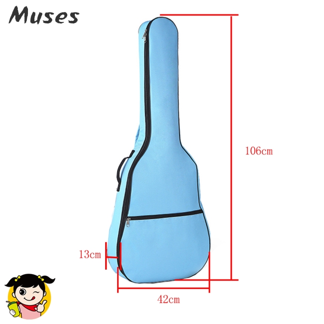 Portable Double Straps Acoustic Guitar Soft Carry Case Gig Bag - muse07 ...