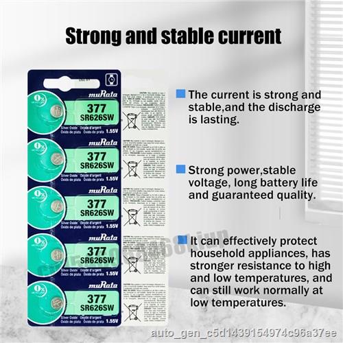 SONY 377 377A SR626SW Button Cell For Watch Toys Car Keys Calculator Remote Control AG4 SR626 ...