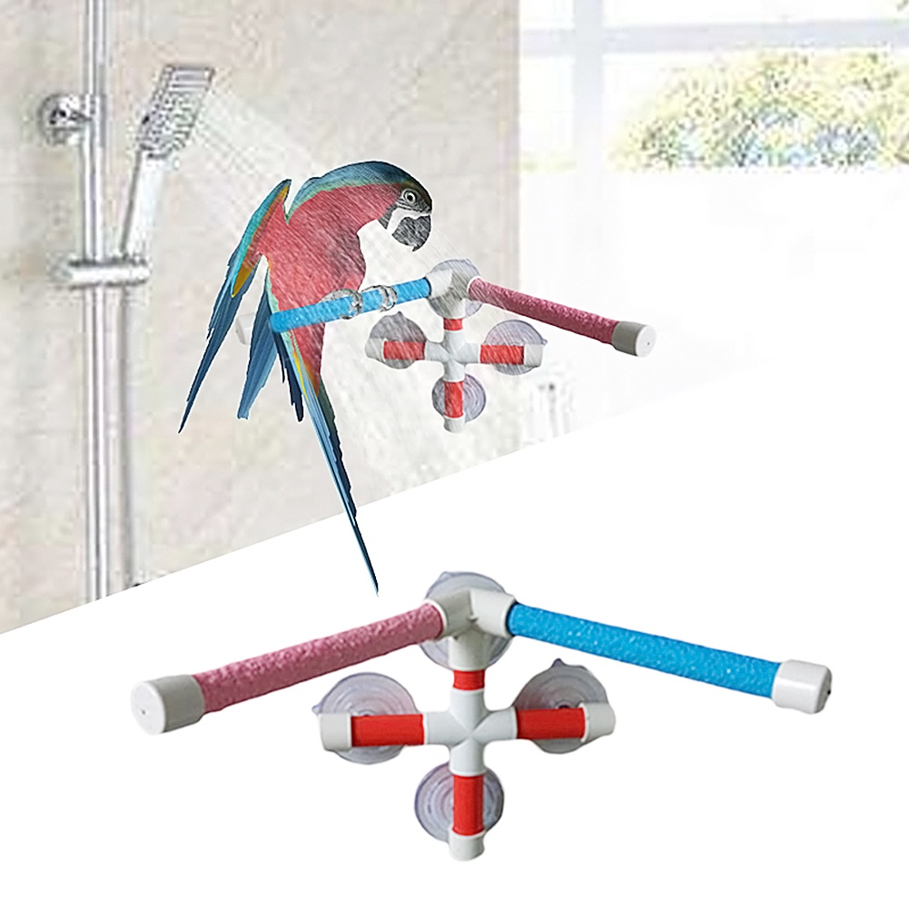 High Quality Parrot Bath Shower Standing Platform Rack Parrot Climbing ...
