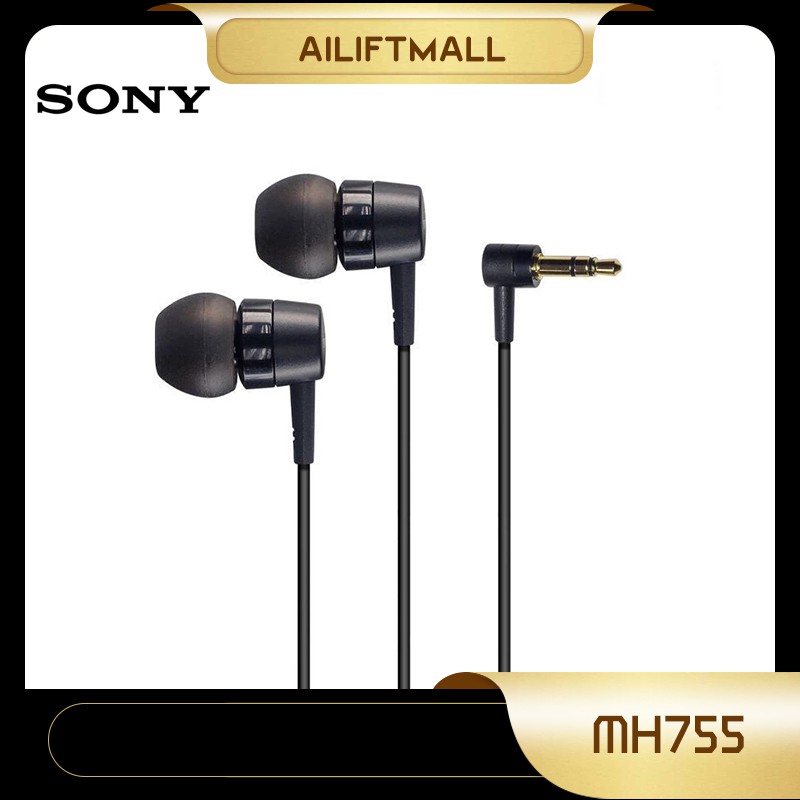【BIG SALE】Sony หูฟังโซนี่ MH755 Stereo สีดำ / ส้ม หูฟังเบสหนัก เสียงเบส ...