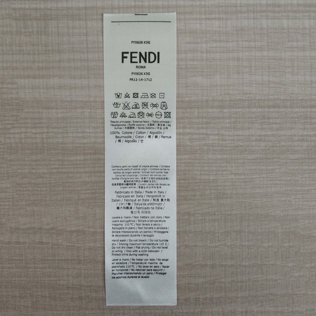 Ready Stock Fendi The New Sewing Clothing Label Clothing Tag Brand Logo ...