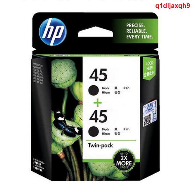 ต้นฉบับHP HP45ตลับหมึก51645สีดำบรรจุภัณฑ์คู่hp710c 815C 1180C 1280C ...