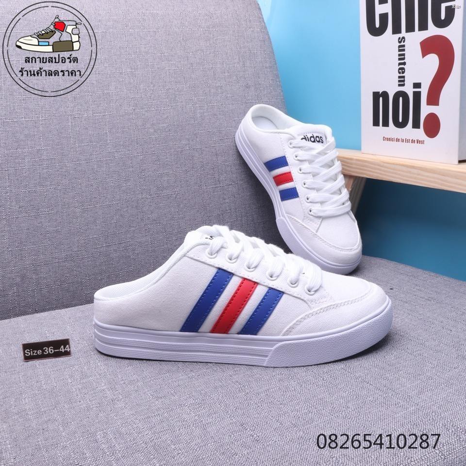 Original Adidas VS SET MULE รองเท้าขี้เกียจรองเท้าแตะรองเท้าลุยกีฬา ...