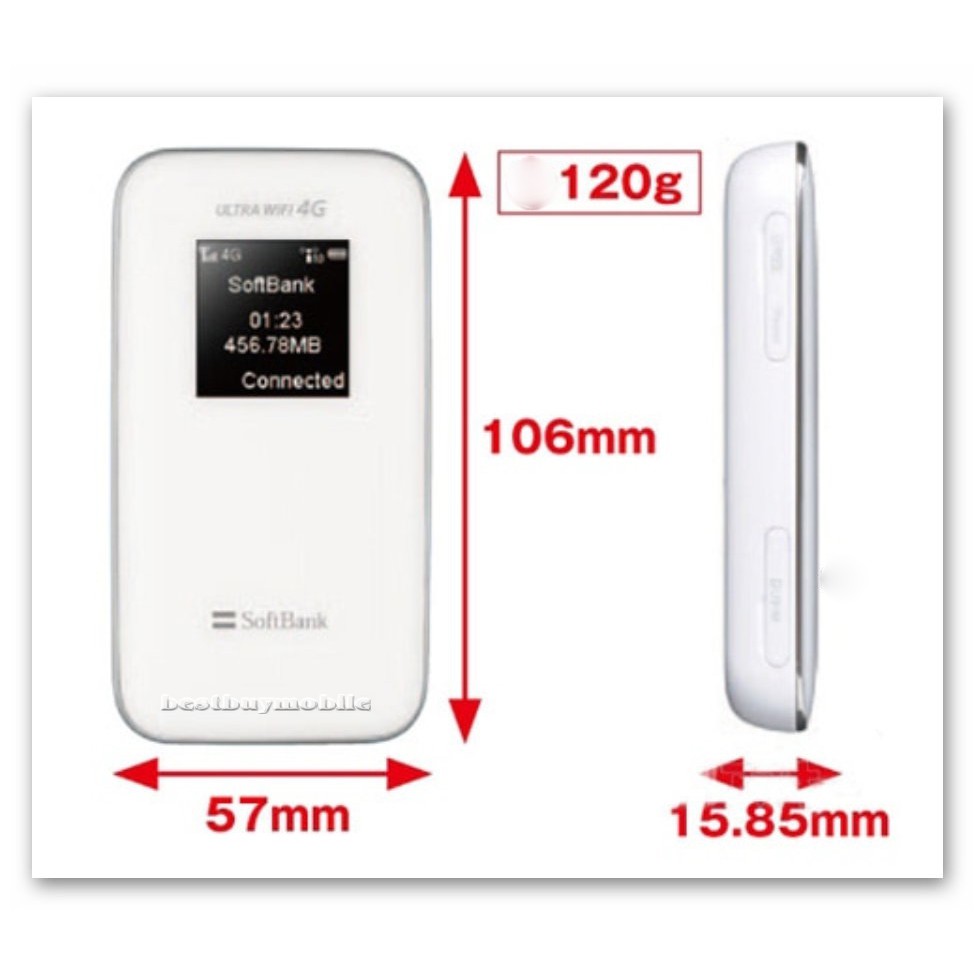 Pocket WiFi Router unlocked WiFi SoftBank 102Z Hotspot 4G LTE ** 4G ...