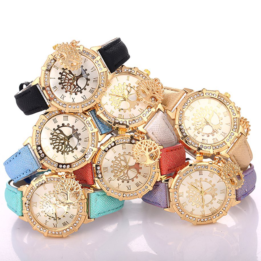 Kek & Explosion นาฬิกาข้อมือแฟชั่นลายต้นไม้สําหรับผู้หญิง - kekagonf.th ...