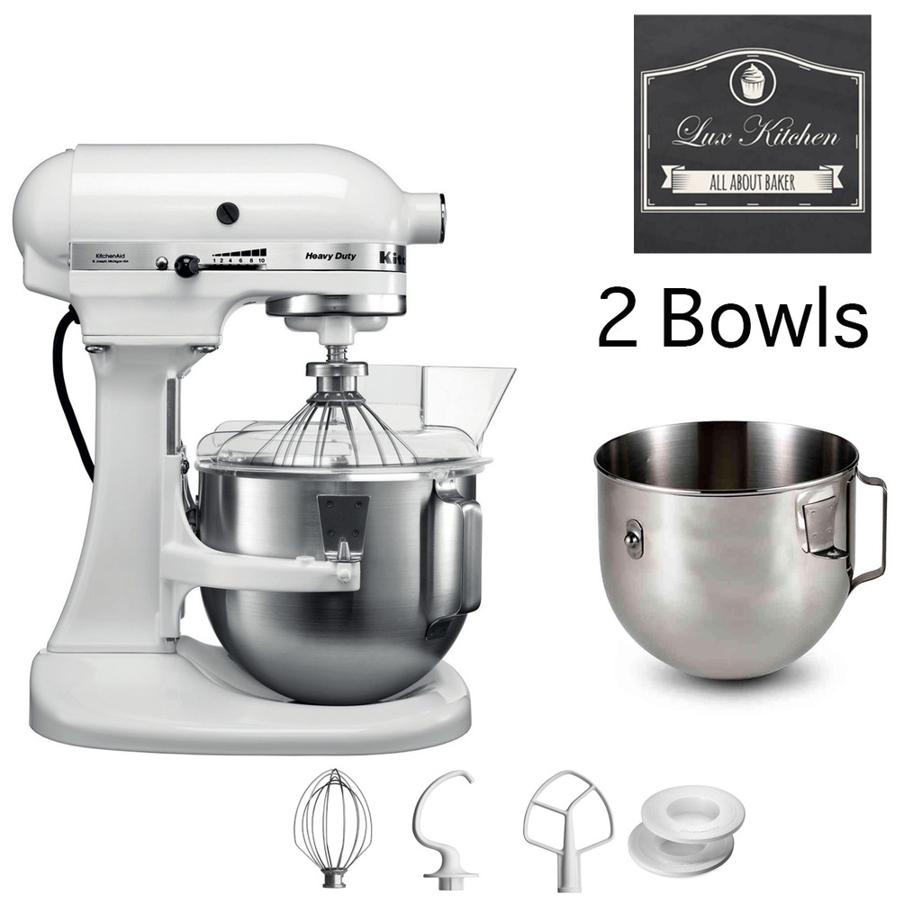 KitchenAid 5KPM50 (Heavy Duty) สีขาว รุ่น 2 โถ ไฟไืทย ราคาโปรโมชั่น ...