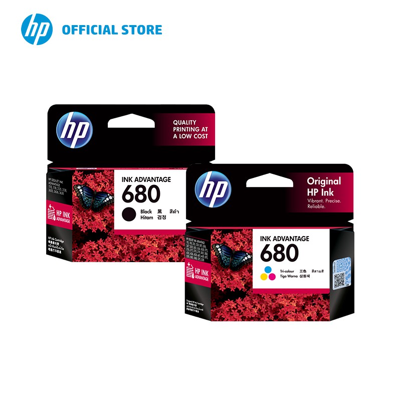[เซ็ตสุดคุ้ม] HP 680 Black / Tri-color Original Ink Cartridge - online ...