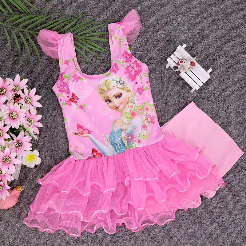 Frozen Elsa Children's Swimwear Kids Girls Swimwear Baby Bikini Set ...