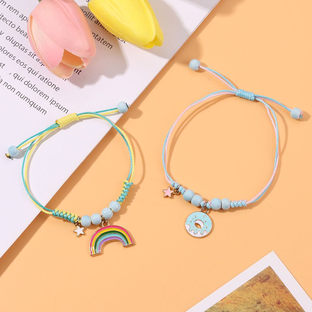 Cvmax แฟชั่น หยด เคลือบ จี้ สร้อยข้อมือ ผู้หญิง เด็กผู้หญิง เด็ก ลูกปัด ...