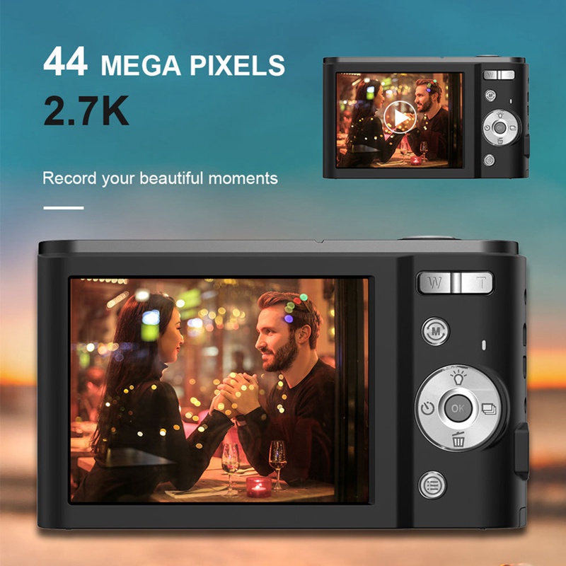 Digital Camera 2.7K HD 44MP Vlogging Camera with 16X Digital Zoom ...