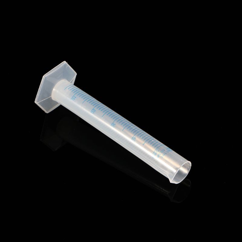 50ml Laboratory Trial Test Tube Jar Tool Plastic Measuring Graduated ...