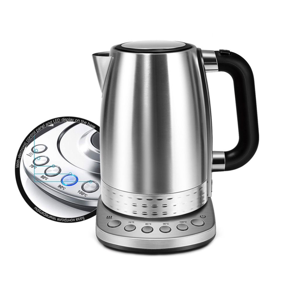 1.7L Electric Kettle Tea Coffee Thermo Pot Appliances Kitchen Smart ...