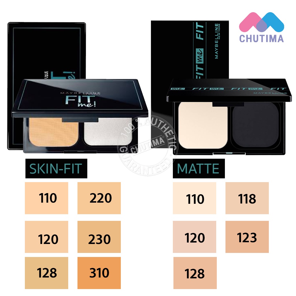 แป้งอัดแข็ง แป้งฟิตมี เมย์เบลลีน ฟิตมี Maybelline fit me powder skin ...