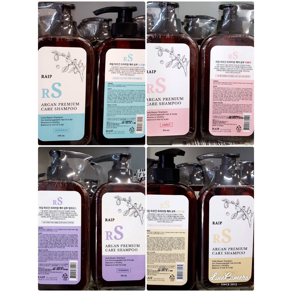 Raip Rs Morocco Argan Oil Shampoo 500 ml. ( MADE IN KOREA ) | Shopee ...