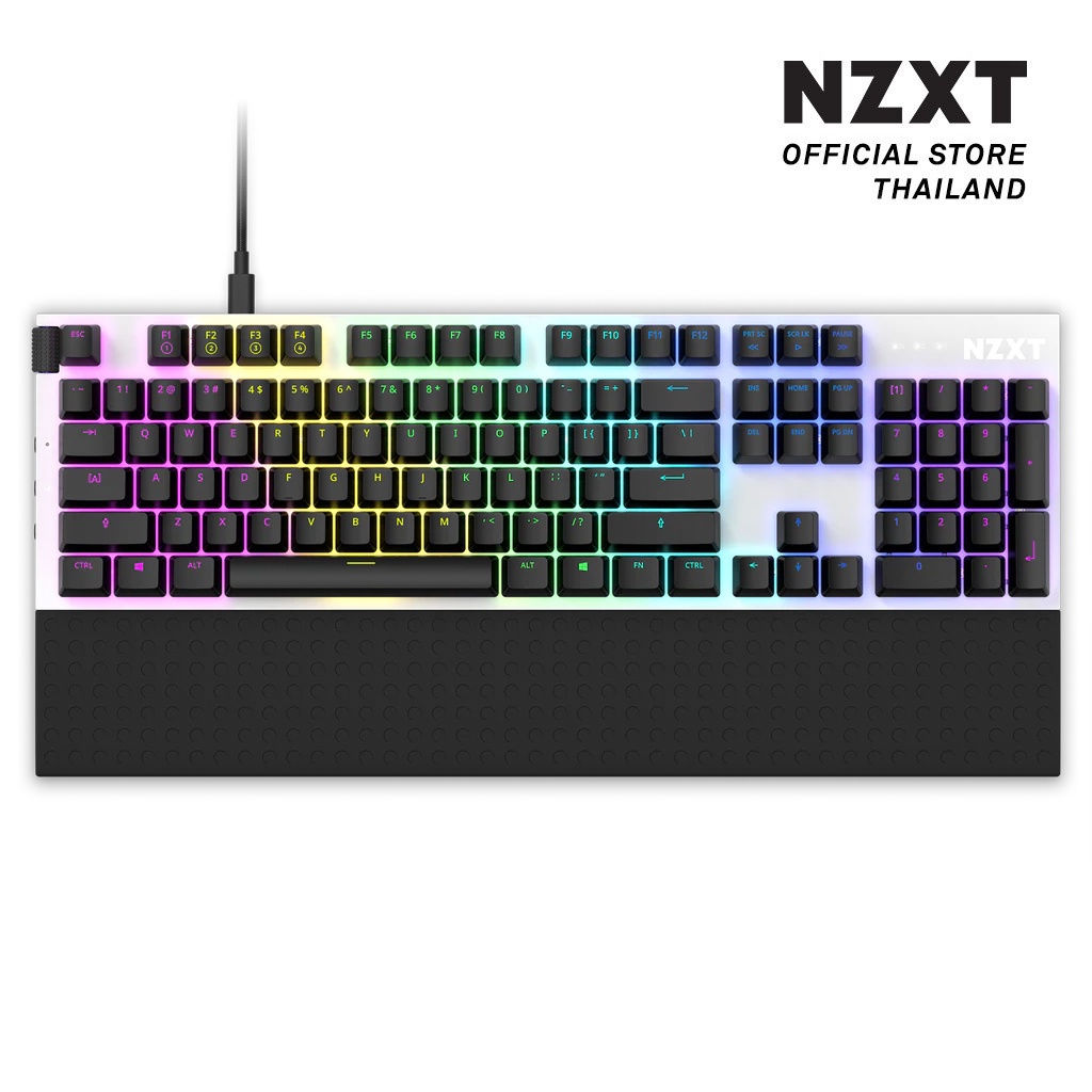 NZXT KEYBOARD FUNCTION US QWERTY/ANSI White/Black | Shopee Thailand