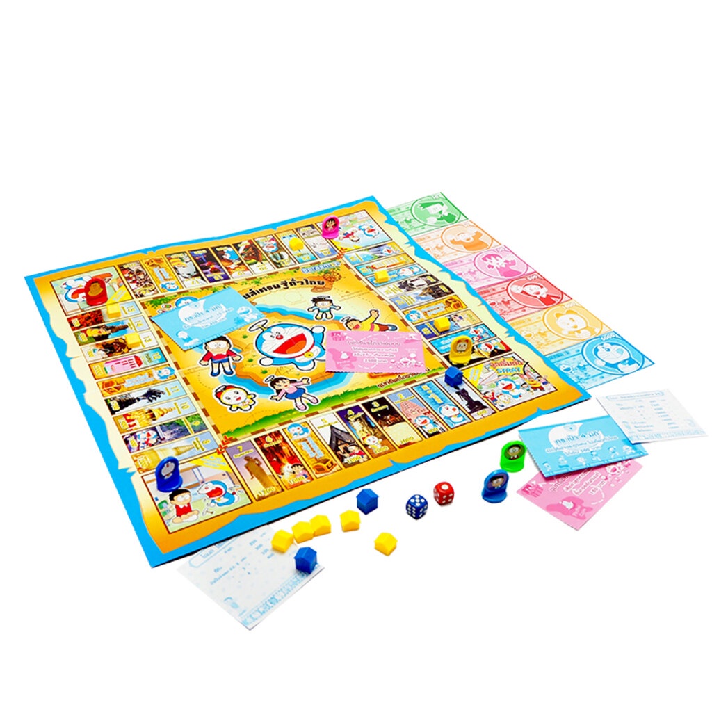 ♥????Game Board Doraemon Mini Monopoly game all over Thailand Mini ...