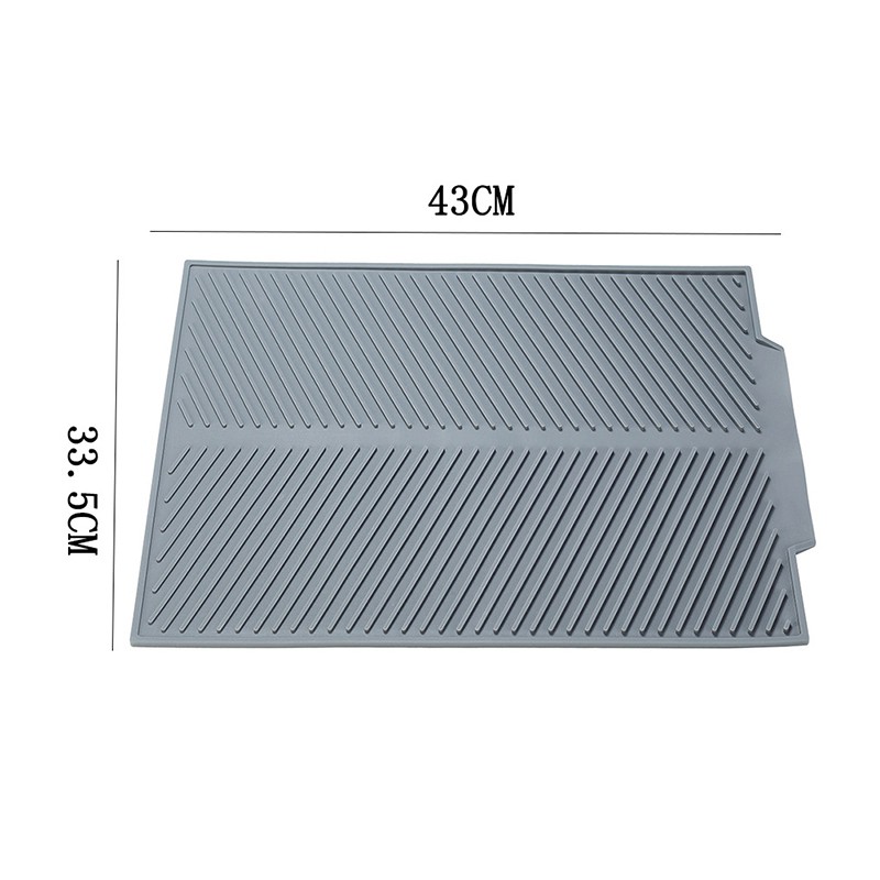 2 Sets of Silicone Drying Mats Draining Mats Multi-Functional Water ...