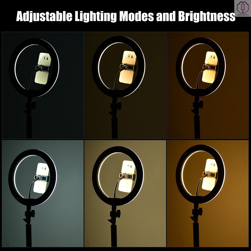 docooler 26cm/10inch LED Ring Light Photography Fill-in Lamp 3 Lighting ...