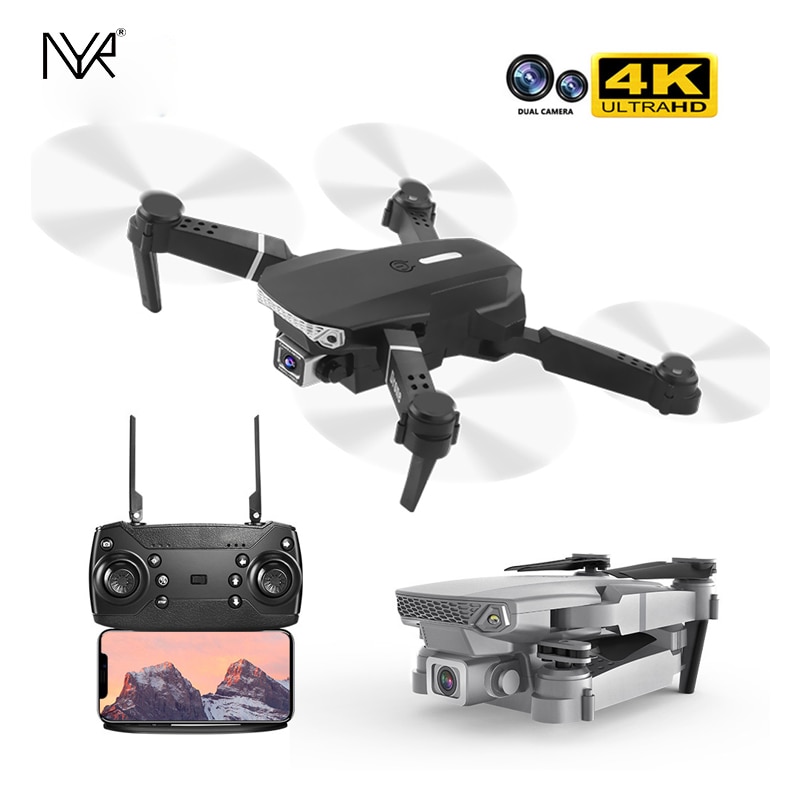 NYR 2021 New E88 Pro Rc Drone 4K 1080P HD Wifi Fpv Dual Camera Height ...