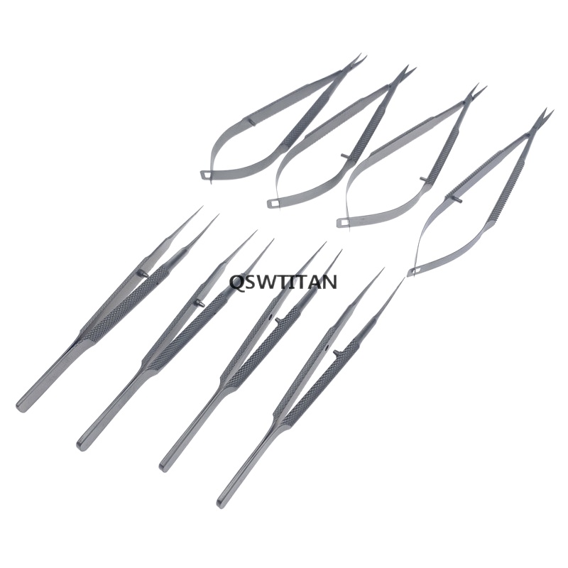เครื่องมือผ่าตัด Stainless Steel Gun shaped Scissors Extracerebral Fine ...