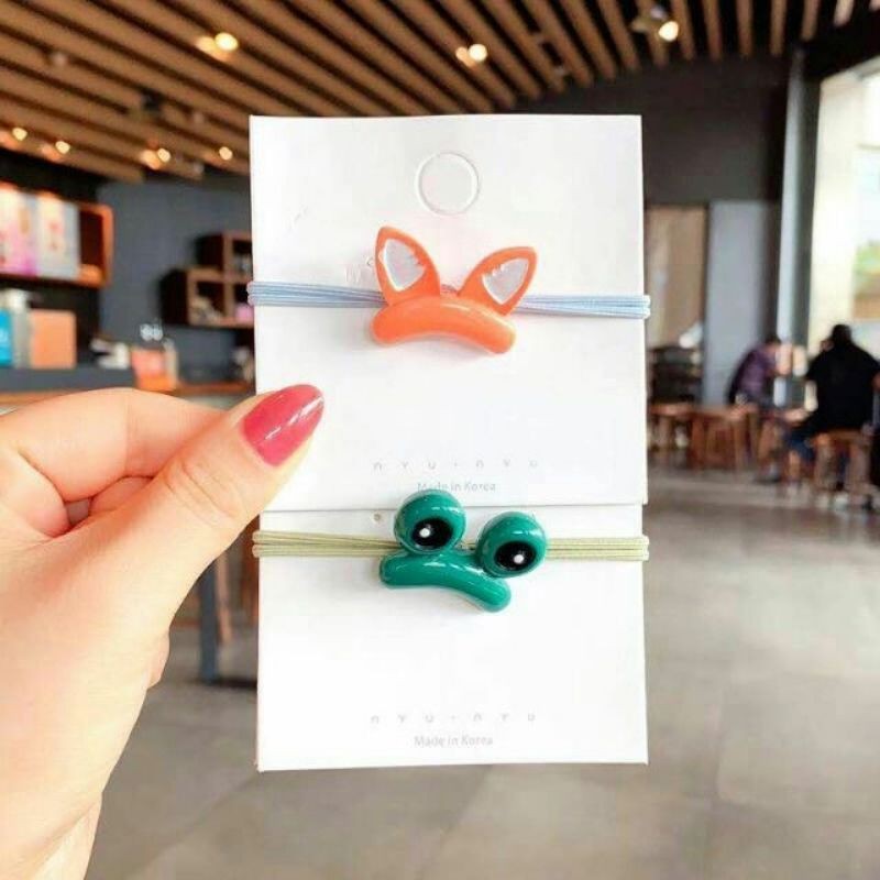 ยางรัดผมเกาหลี มีหูรูปสัตว์ขั้นต่ำ5ชิ้น - ploypirin_ploy - ThaiPick