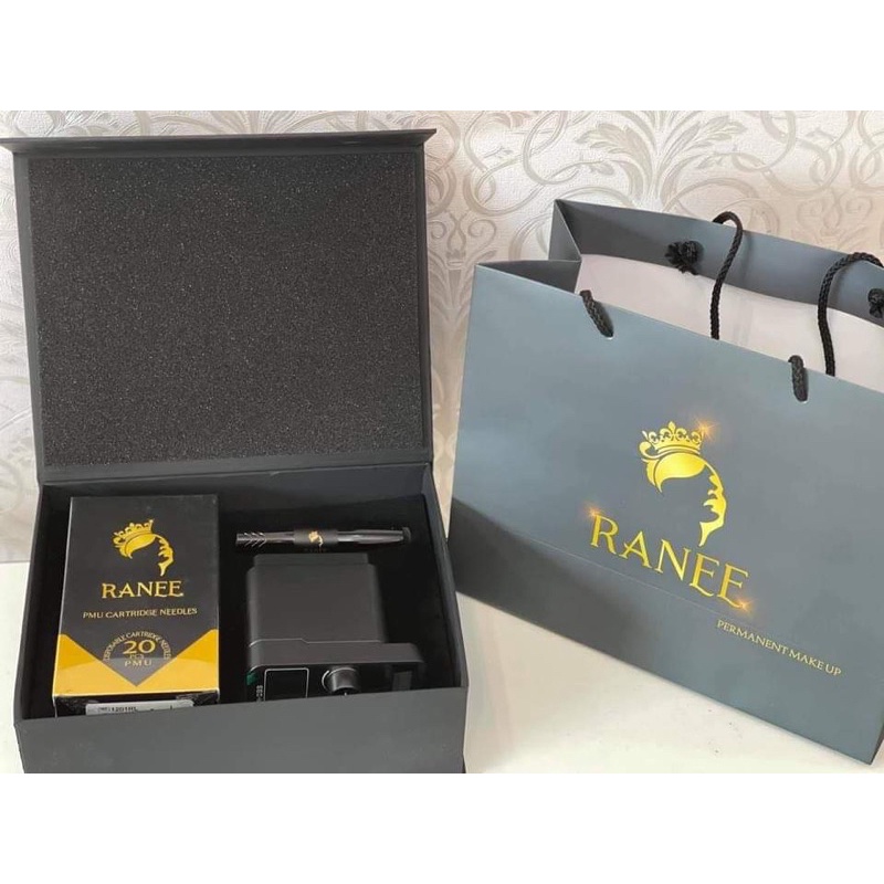 เครื่องสักคิ้ว ราคาถูก RANEE เครื่องสัก รานี V2 เครื่องสักคุณภาพรานี นิ่งเงียบ คิ้วสโตรก ลายเส้น ...