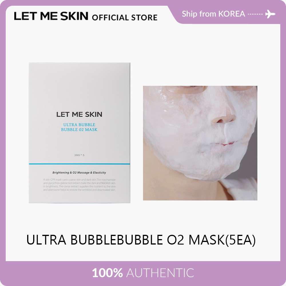 [OFFICIAL]Let Me Skin Ultra Bubble Bubble O2 Mask (28gX5EA) Korean ...
