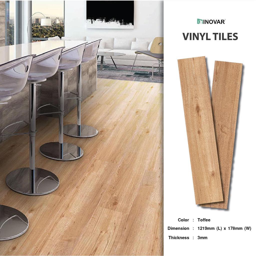INOVAR พื้น Vinyl รุ่นทากาว สี Toffee - inovar.floor - ThaiPick