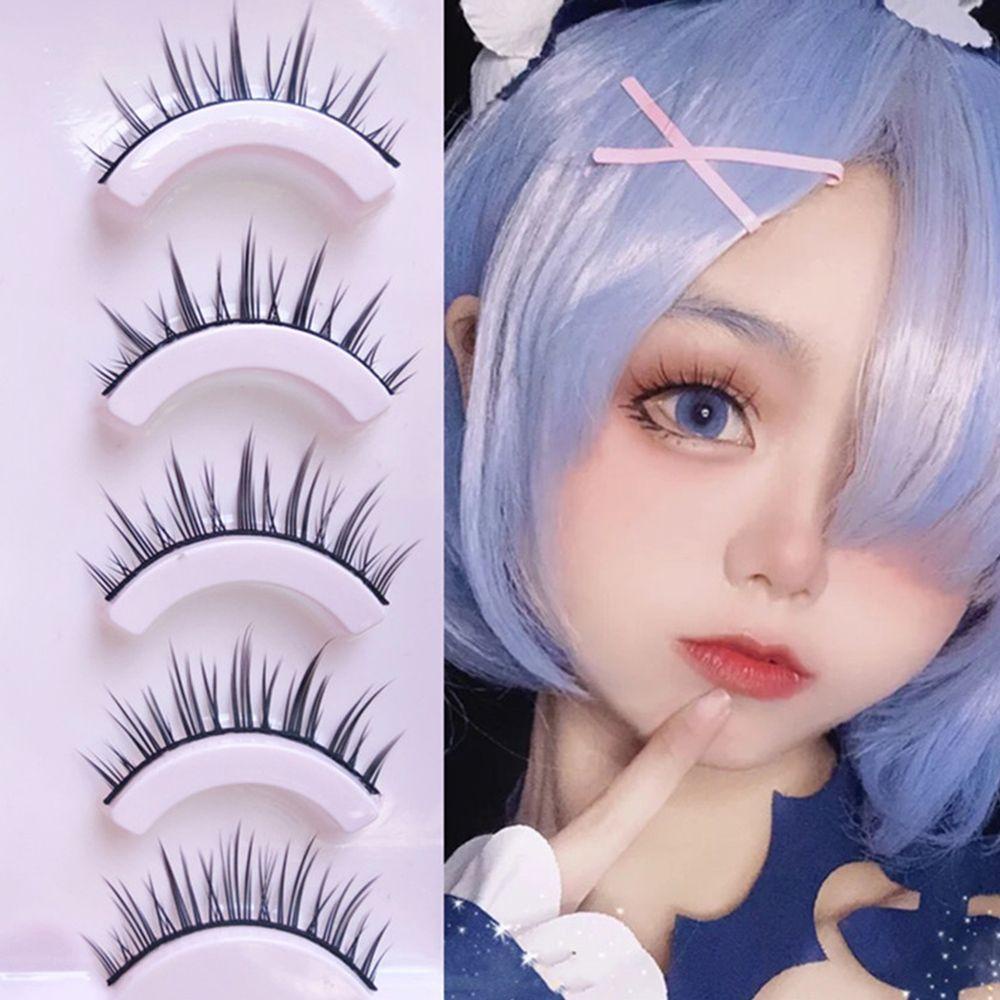 CURTES 3D Fairy False Eyelashes Soft Cosplay Eyelash Little Devil Fake ...