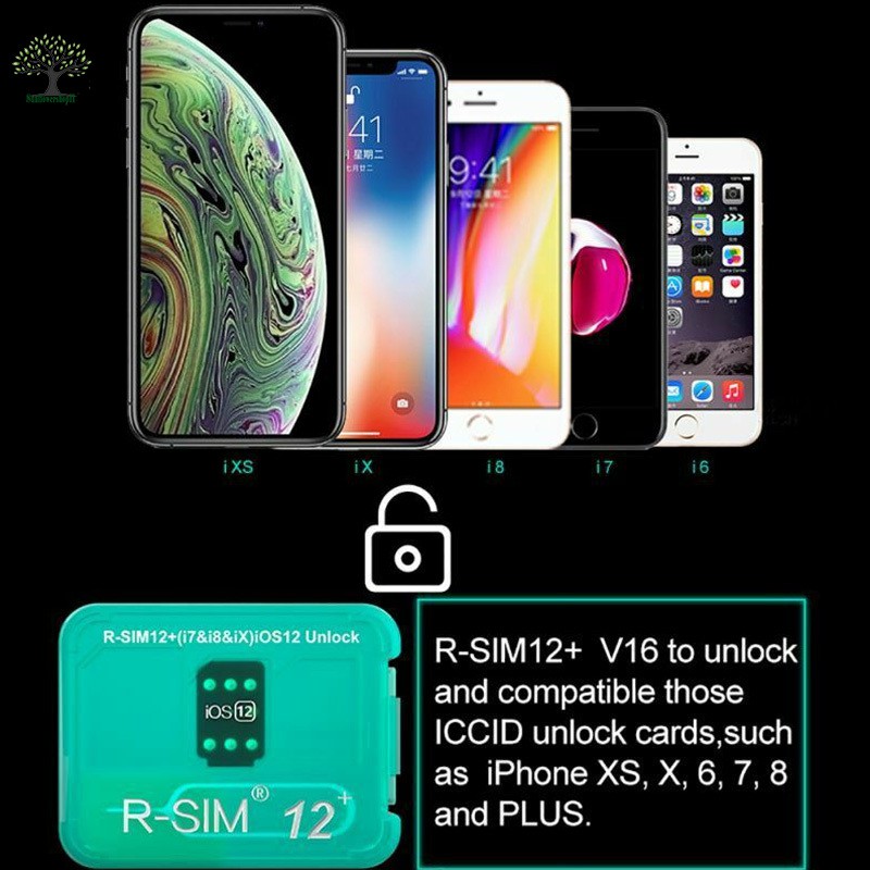 R - Sim 12 + V 16 Nano Unlocking การ์ด Rsim สําหรับ Iphone X / Xs / 8 ...