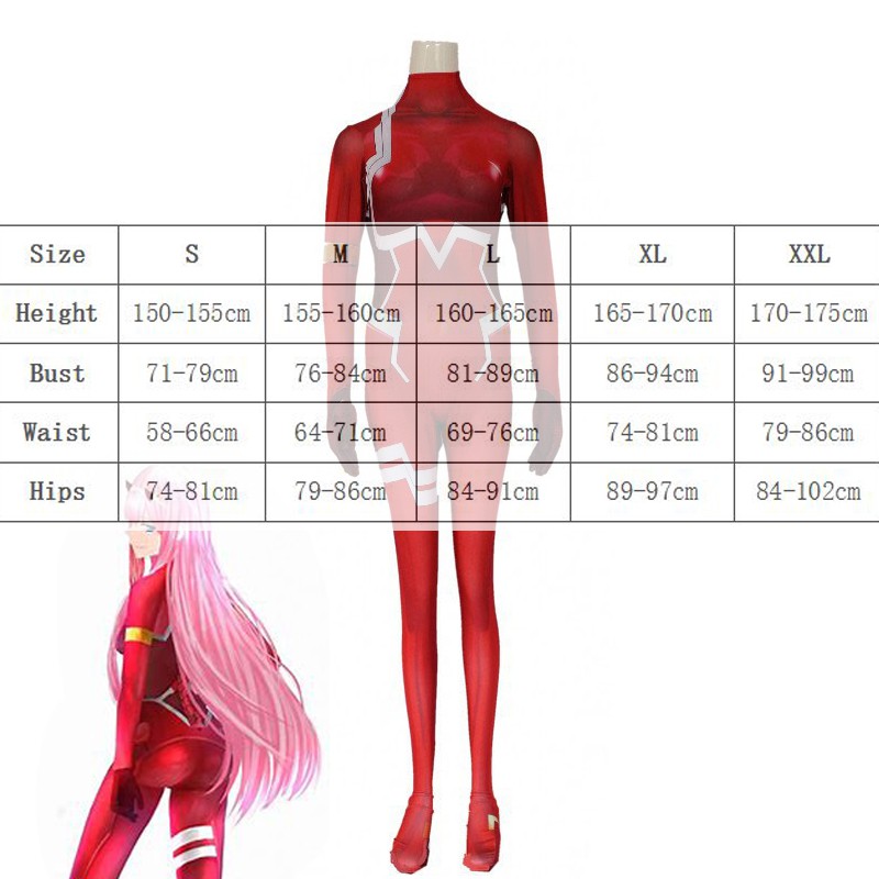 Darling in the franxx 02 Zero Two Cosplay Costume for Women Halloween ...