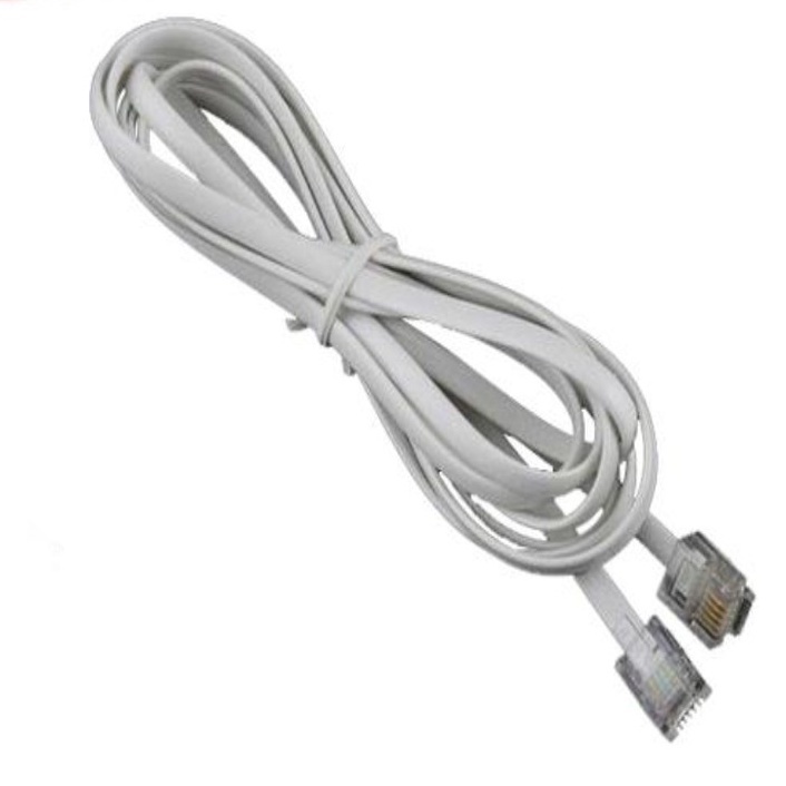 สายโทรศัพท์ 4 Pin RJ11 Modular 1เมตร | Shopee Thailand