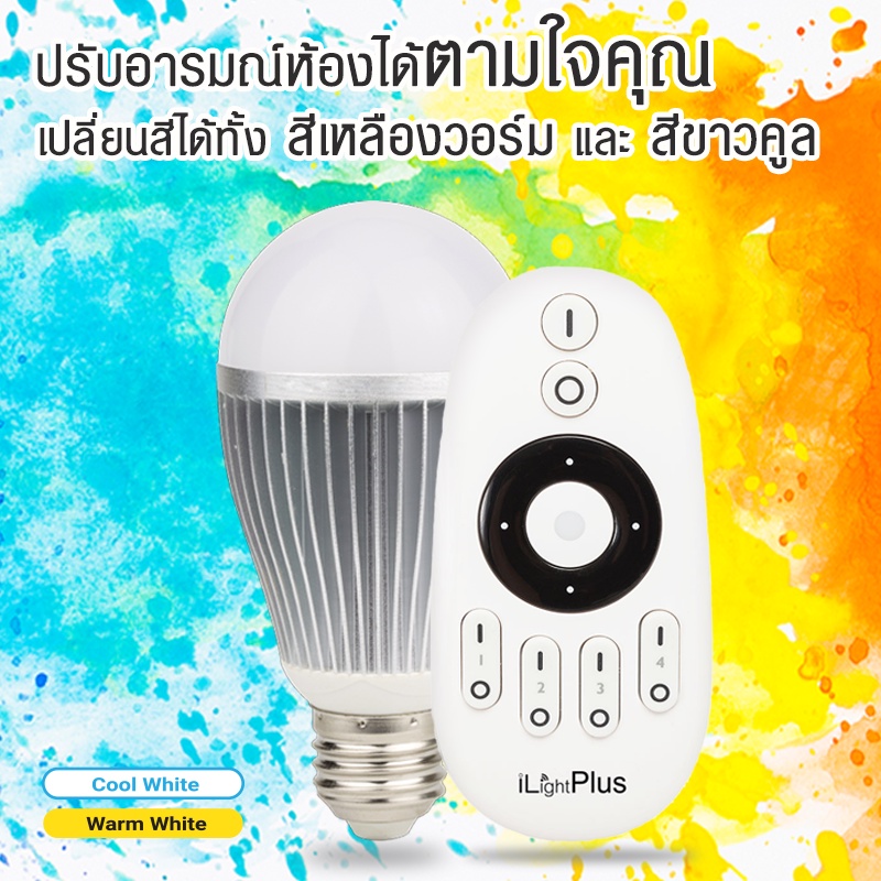 ส่งไว ใช้นาน มอก. iLight Plus หลอดไฟ LED รุ่น 2in1 (9W) 2 หลอดพร้อม ...