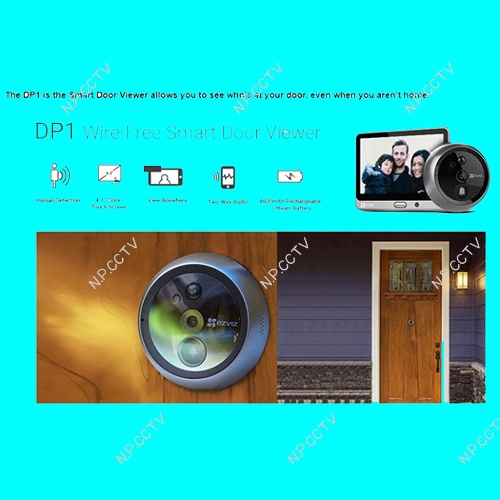 EZVIZ Wire-Free Smart Door Viewer and Video Doorbell รุ่น DP1 (CS-DP1 ...