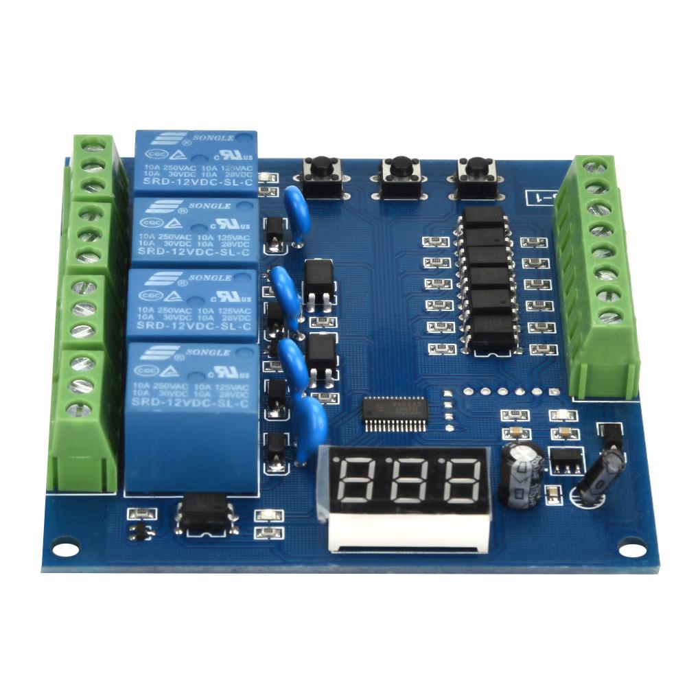 Timer Delay YYS-1 Relay Signal 4-Channel Relay Trigger Module LED Programmable - yoaushop.th ...