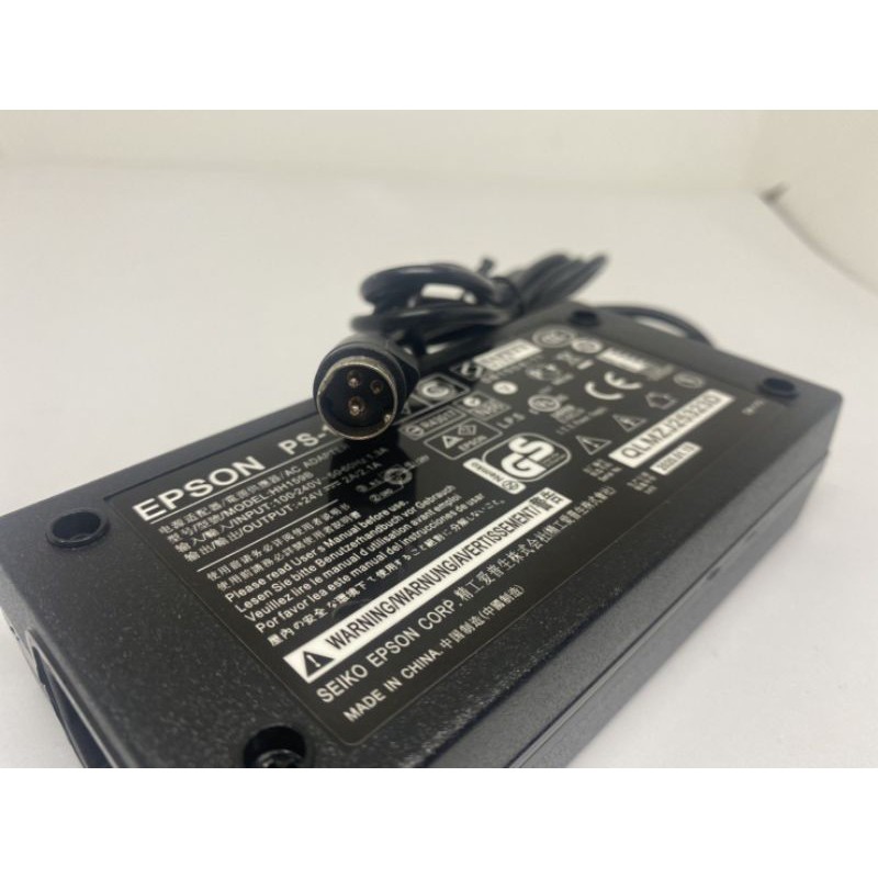 Adapter EPSON POS Printer PS-180 24V 2.1A 3P in ของแท้ แถมฟรีสาย AC ...