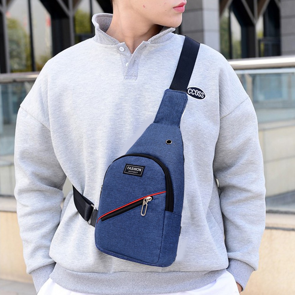 GUCSELECTED(B1212) กระเป๋าคาดอกผู้ชายแฟชั่นสุดเท่ คาดอกผู้ชาย คาดอก กระเป๋าคาดอกช่องเยอะ คาดอก ...