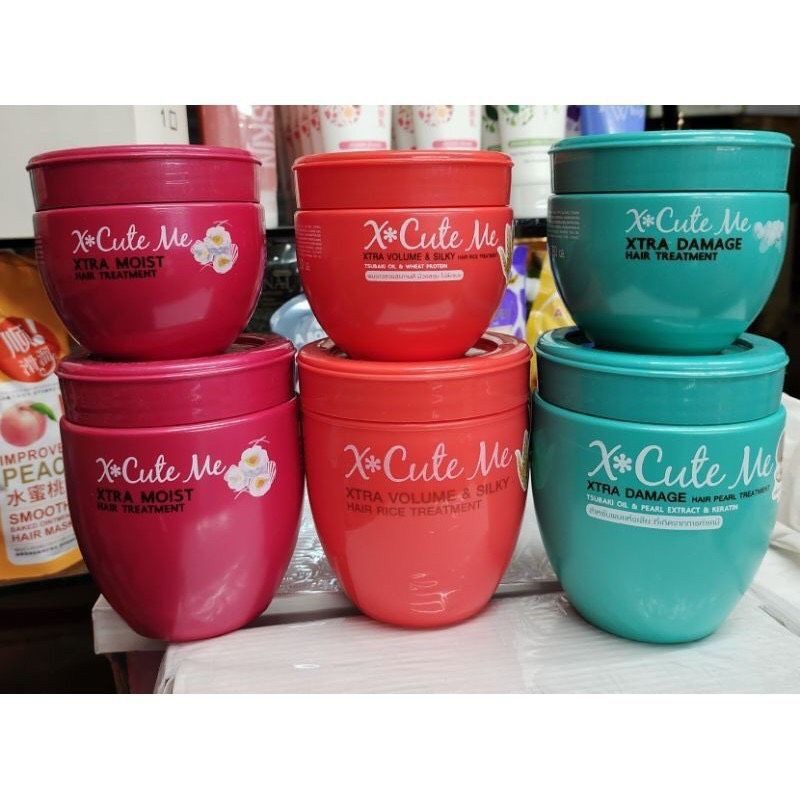 X CUTE ME XTRA MOIST HAIR TREATMENT เอ็กซ์คิวท์(มี 3สูตร/มี 2 ขนาดให้ ...