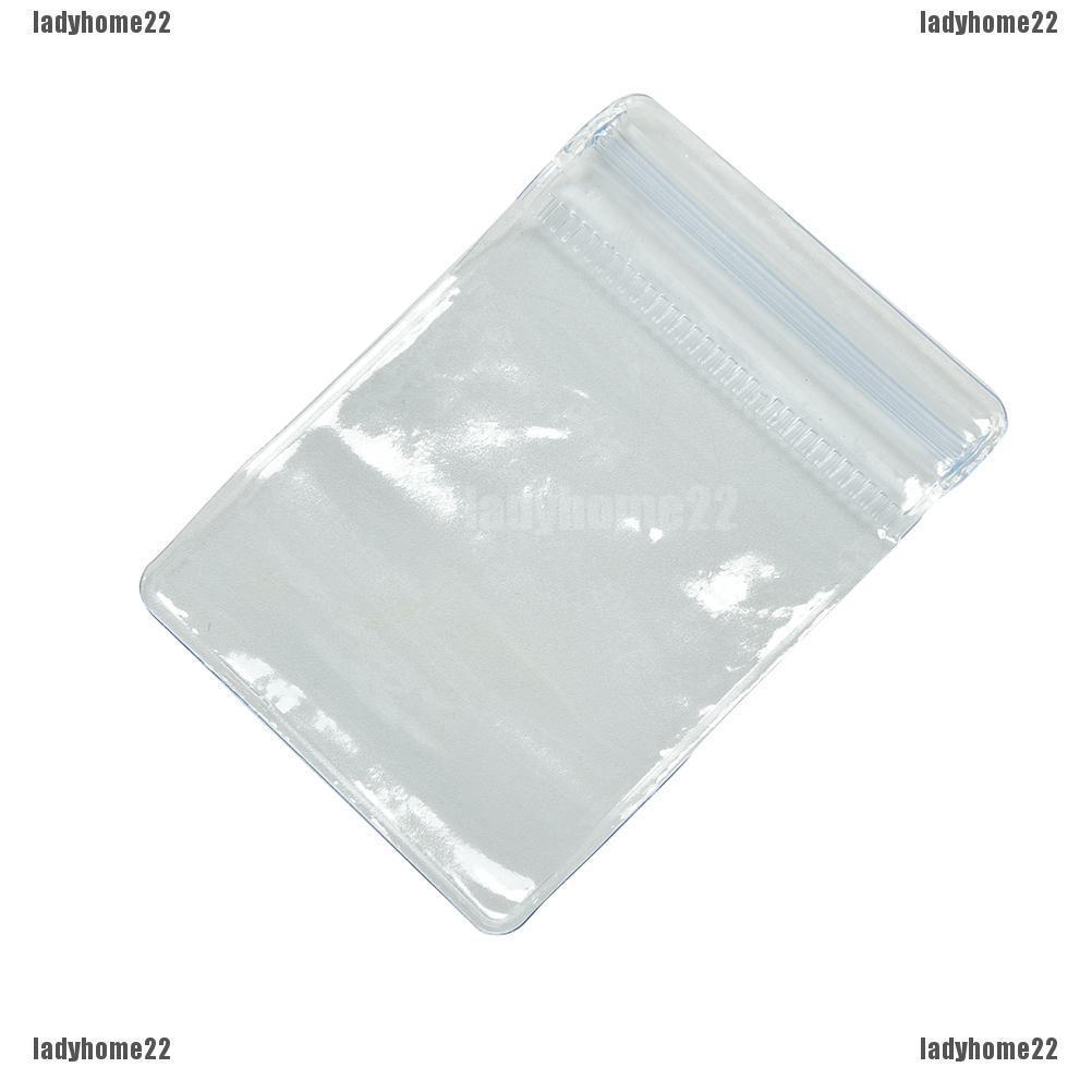 100Pcs Badge Holders Clear Plastic Coin Wallets Storage Envelopes Bag 5 ...