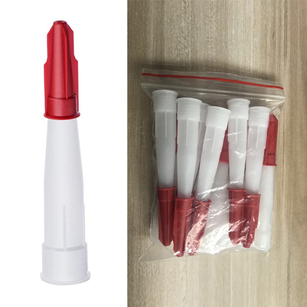RYT 12 Spare Nozzles with Resealable Red Caps for Silicone Caulk ...