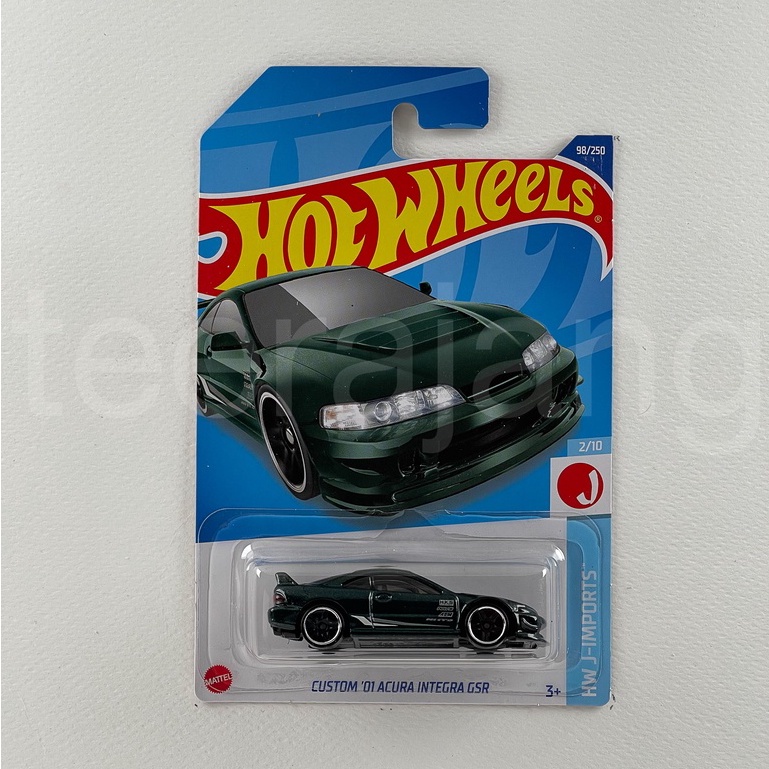 Hotwheels CUSTOM '01 ACURA INTEGRA GSR (Dark Green Color) | Shopee Thailand