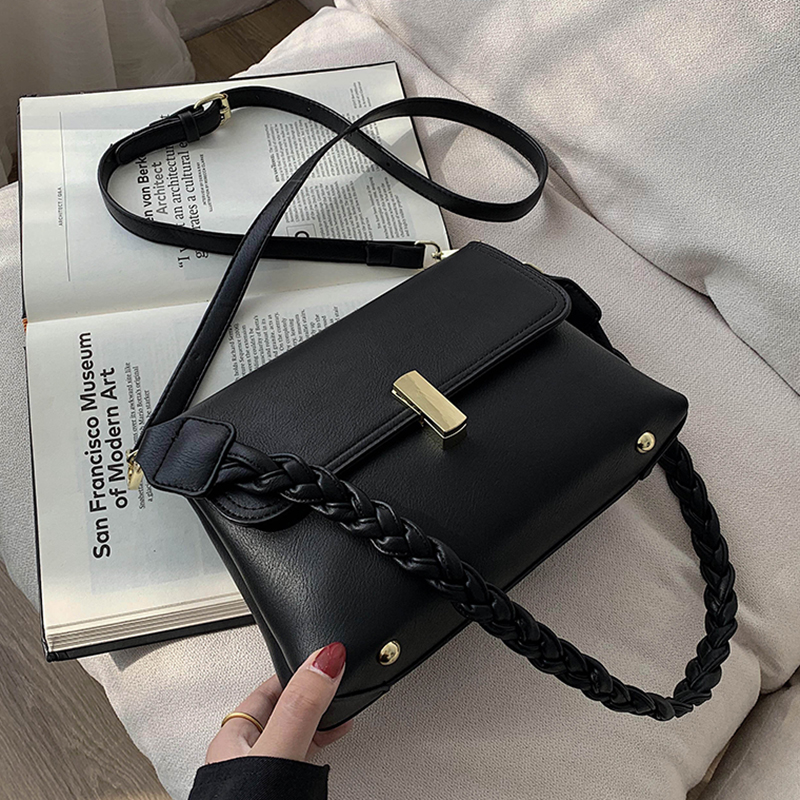 Retro small bag women's bag fashion ins Single Shoulder Messenger Bag ...