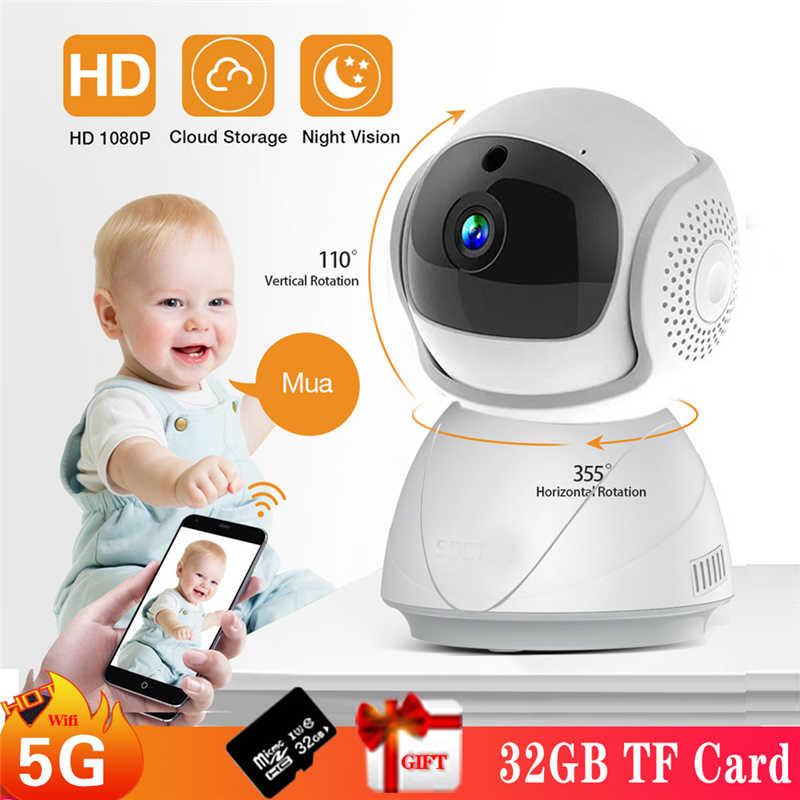 CCTV Camera 2.4G5G Wireless Wifi IP Camera 1080P PTZ Camera Home ...