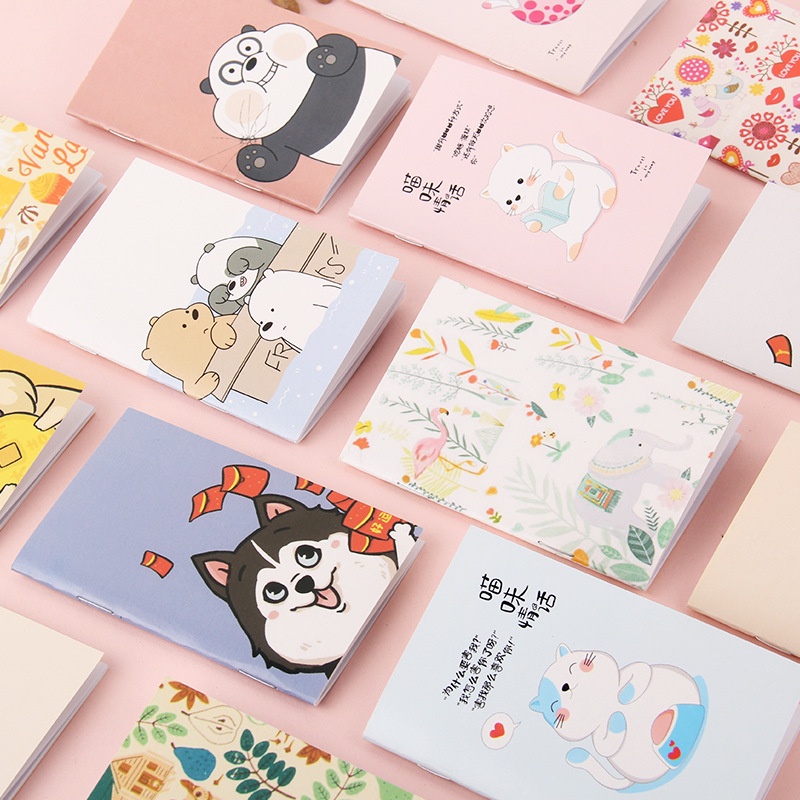 40PcLot New Cute Fashion Mini Books Students Soft Copy Small Cartoon ...