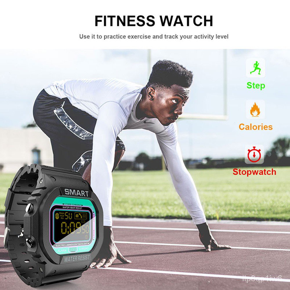 zksH LOKMAT MK22 Smart Bracelet BT Smart Men Watch Sport Fitness ...