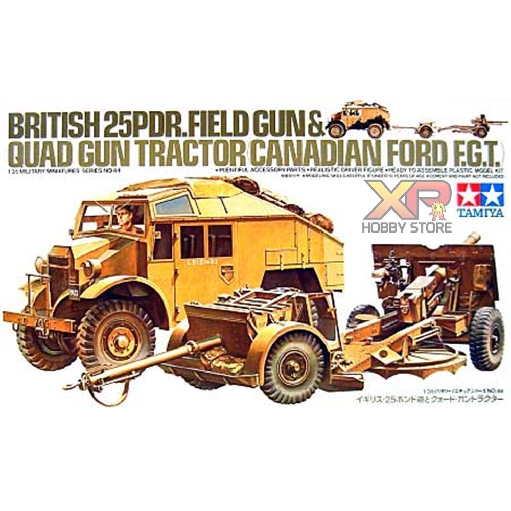 [Tamiya] 1/35 : British 25 Pdr.Field Gun & Quad Tractor Canadian Ford F ...