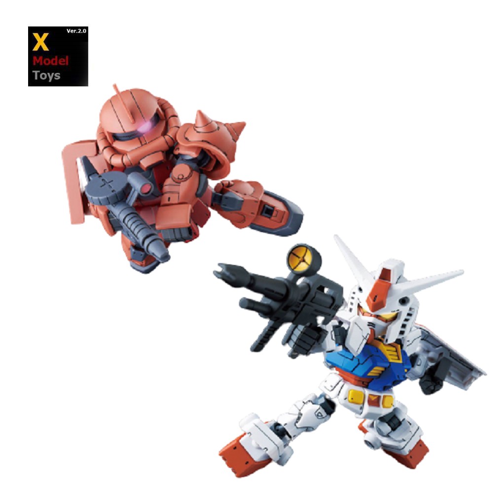 Bandai SDCS RX-78-2 Gundam & MS-06S ZAKU II : 1595 Xmodeltoys ...
