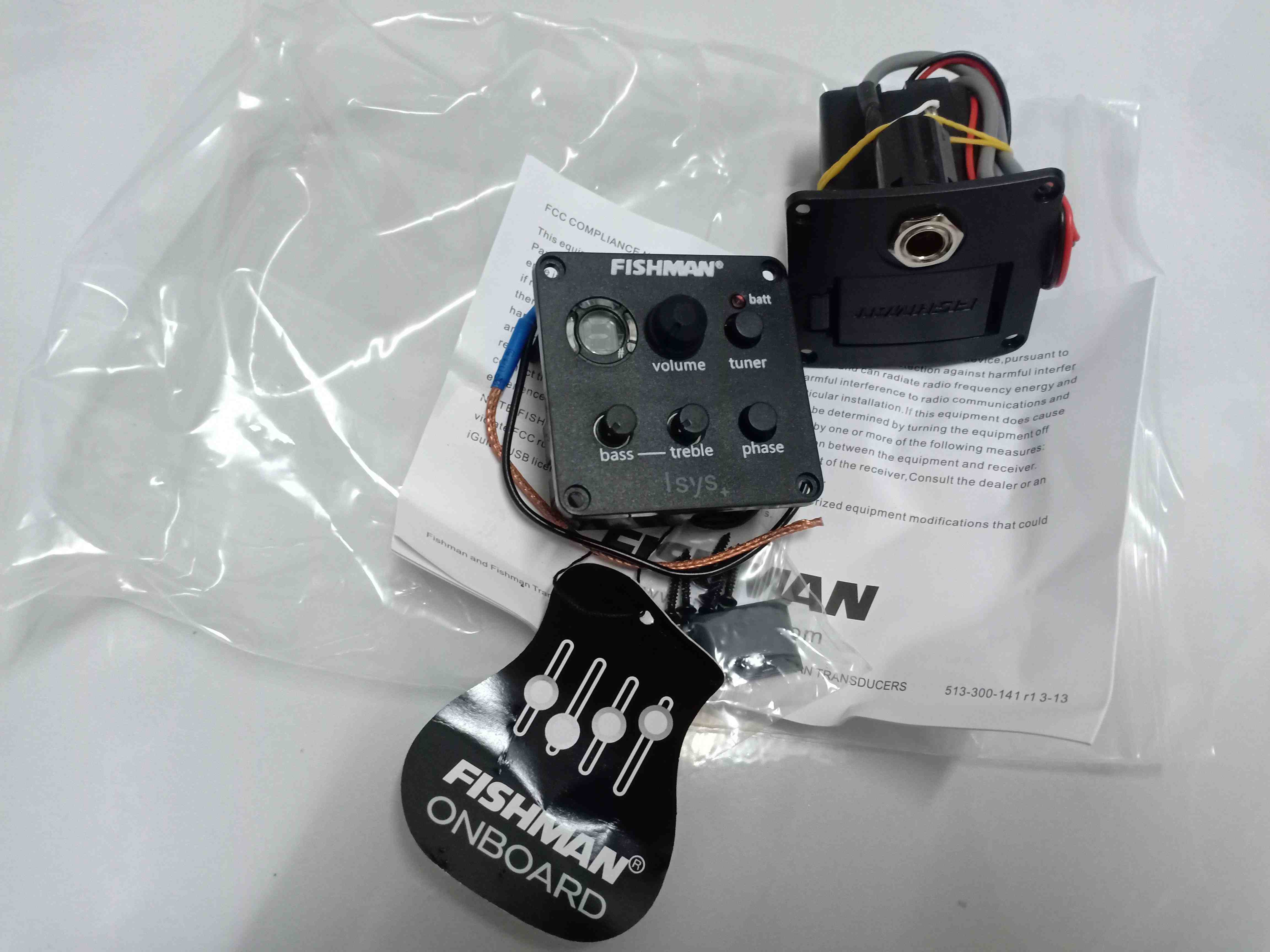 fishman isys+onboard preamps pickup box สําหรับกีตาร์ไฟฟ้า/อะคูสติก eq ...